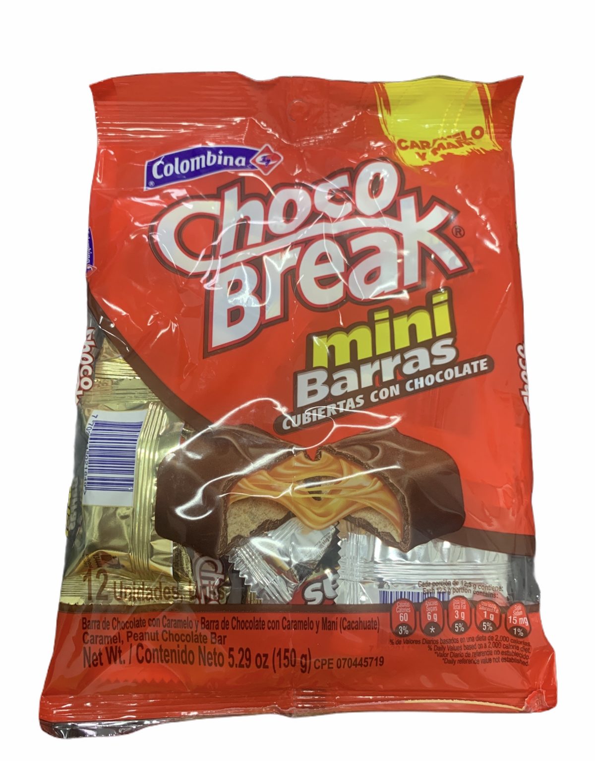 CHOCO BREAK MINI BARRAS COLOMBINA * 12 UNDS – SUPERMERCADO METRÓPOLIS 21