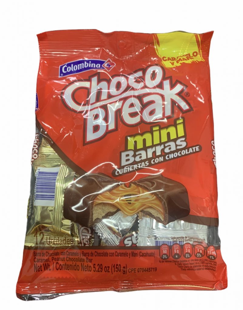CHOCO BREAK MINI BARRAS COLOMBINA * 12 UNDS – SUPERMERCADO METRÓPOLIS 21