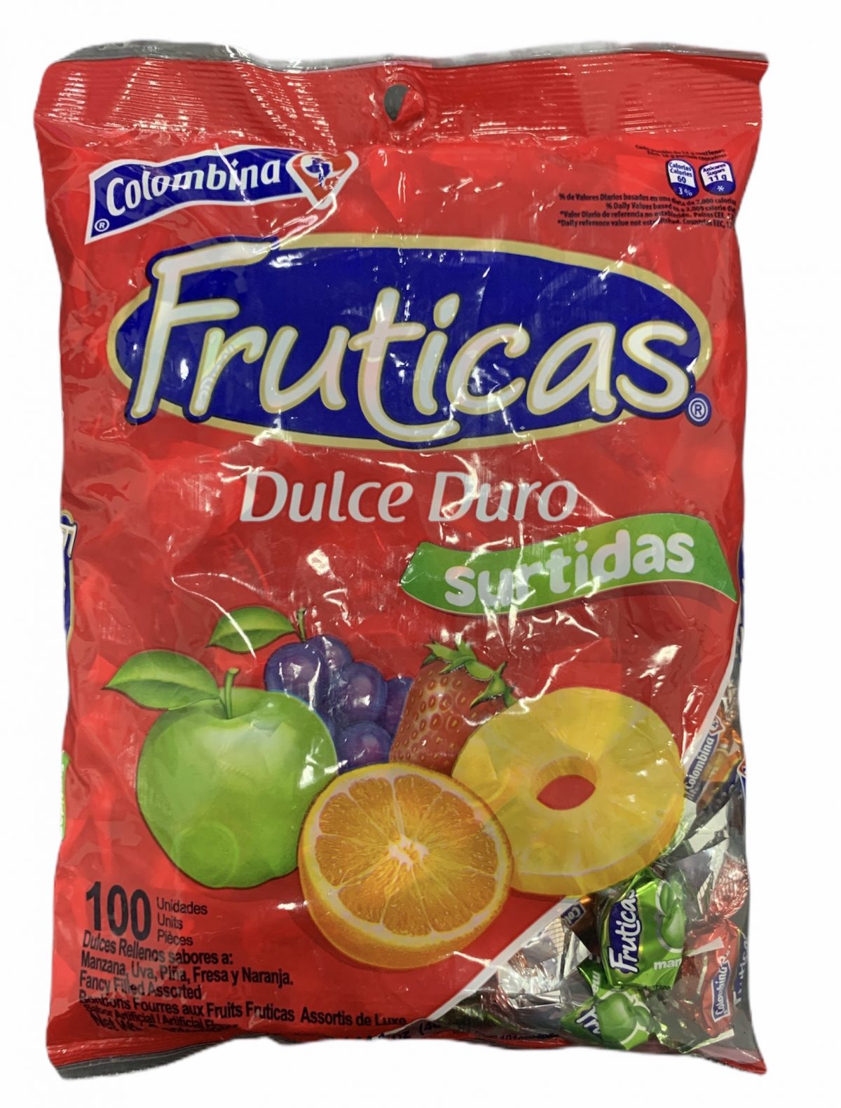 FRUTICAS SURTIDAS COLOMBINA * 100 UNDS – SUPERMERCADO METRÓPOLIS 21
