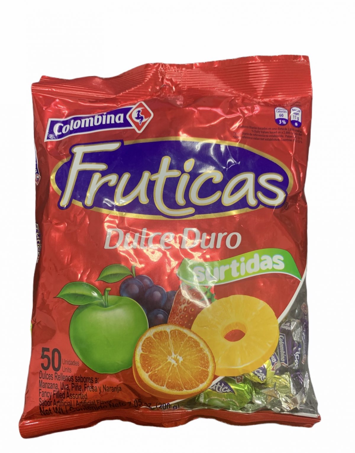 FRUTICAS SURTIDAS COLOMBINA * 50 UNDS – SUPERMERCADO METRÓPOLIS 21