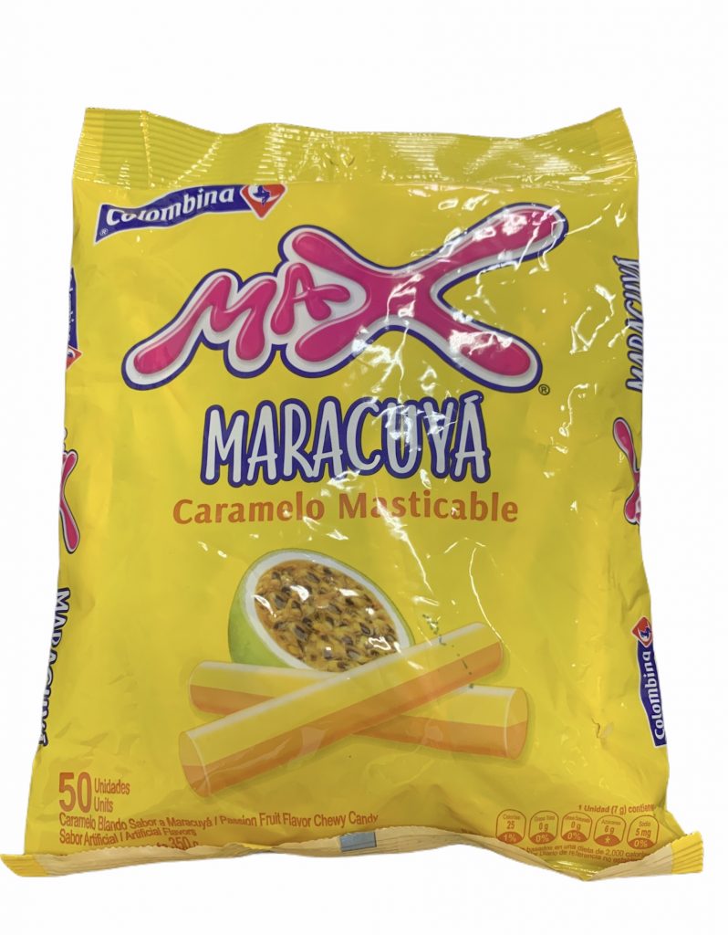 MAX MARACUYA COLOMBINA * 50 UNDS – SUPERMERCADO METRÓPOLIS 21