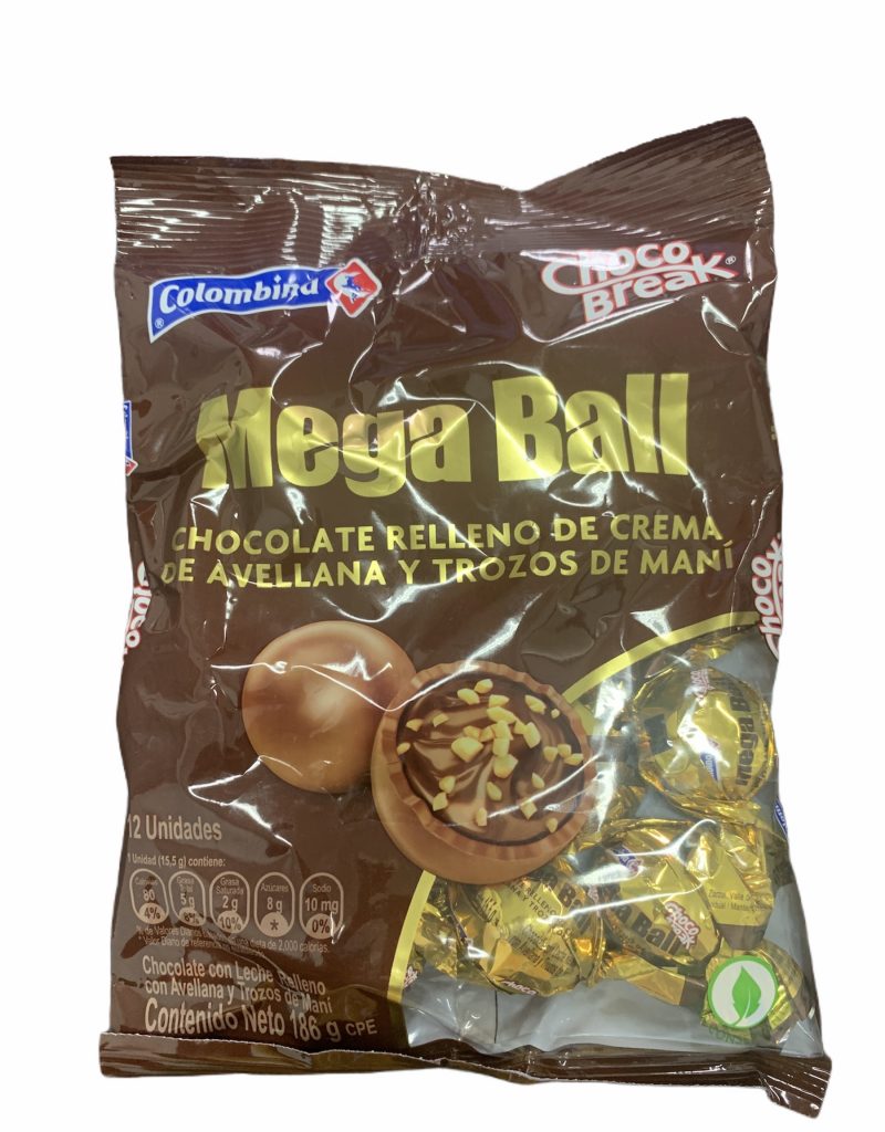 MEGA BALL COLOMBINA CHOCO BREAK * 12 UNDS – SUPERMERCADO METRÓPOLIS 21