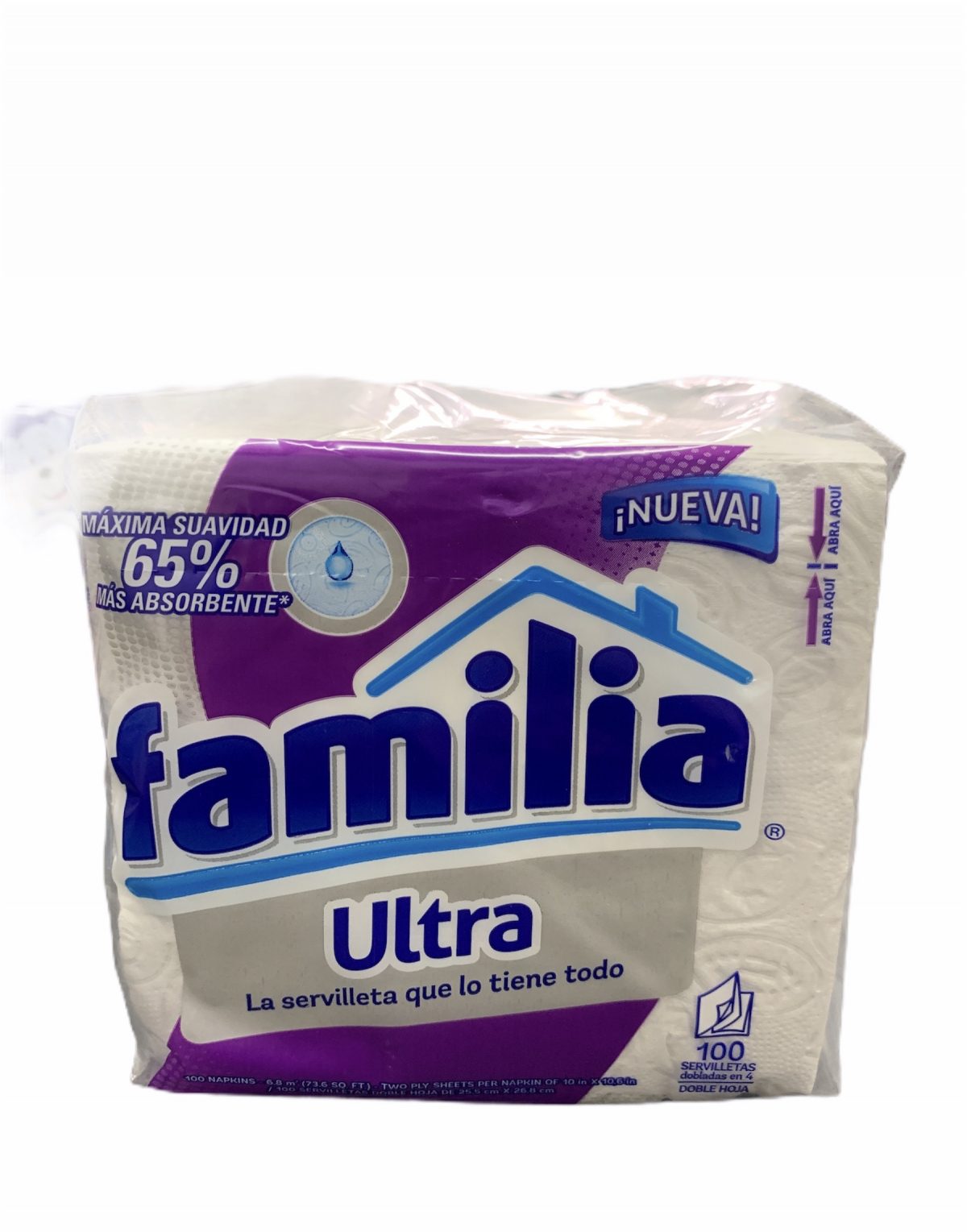 SERVILLETAS FAMILIA ULTRA * 100 UNDS – SUPERMERCADO METRÓPOLIS 21