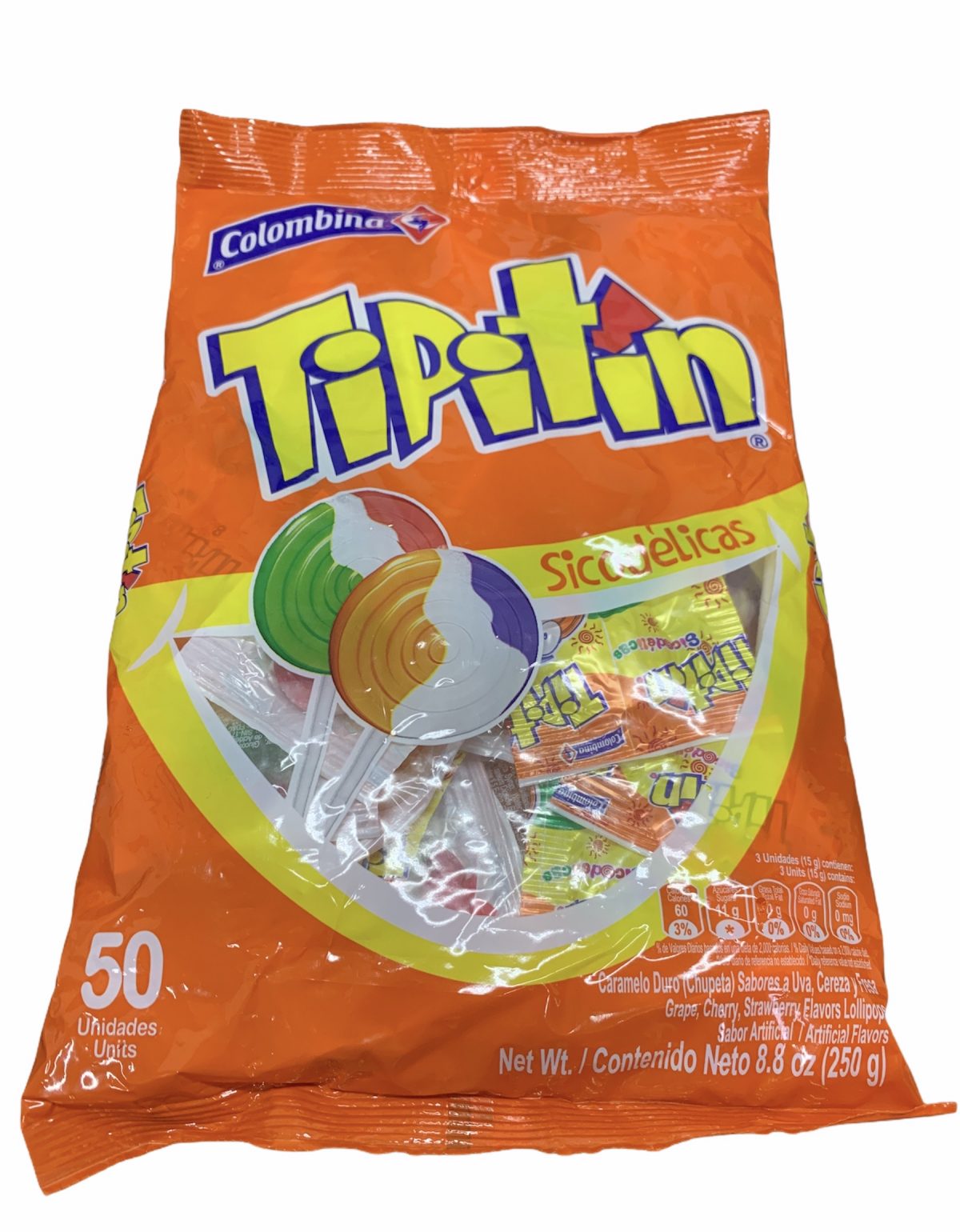 TIPITIN SICODELICAS COLOMBINA * 50 UNDS – SUPERMERCADO METRÓPOLIS 21